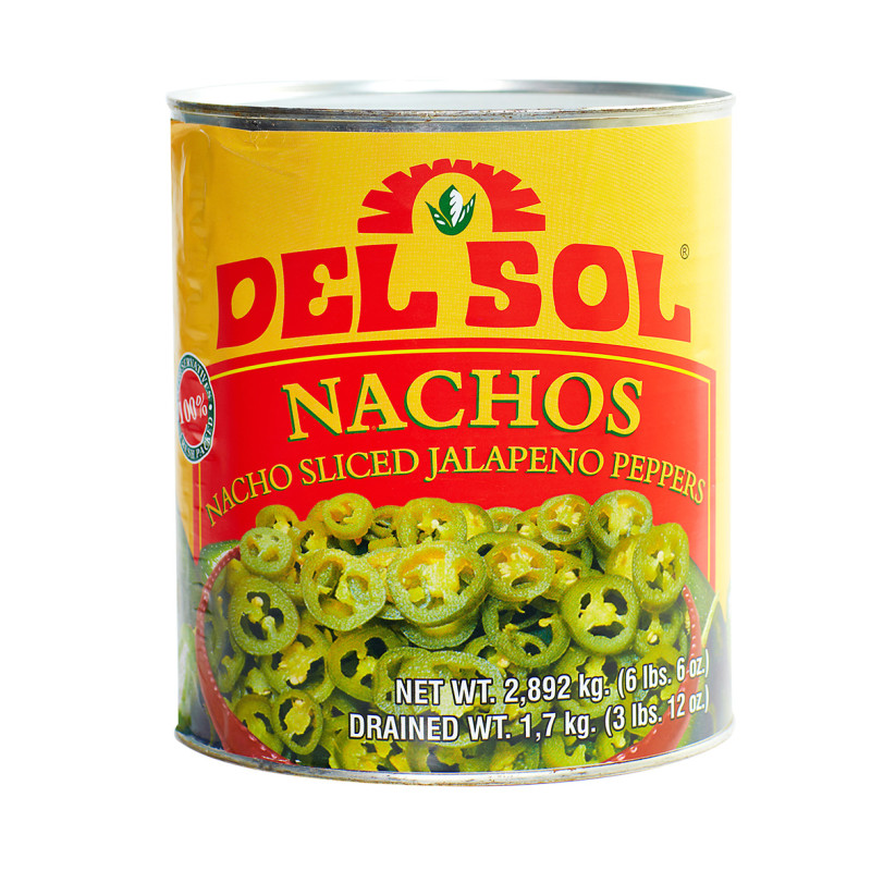 Del Sol Jalapeno Nacho Slices green 2,9 kg - Fort Deli
